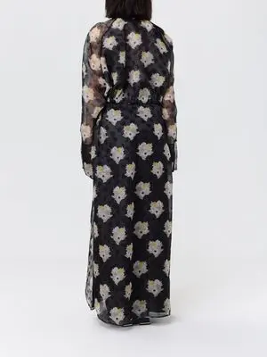 Fendi Silk Shirtdress With Floral Print
