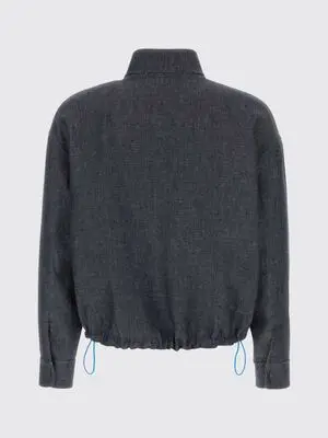 Fendi Linen Cotton And Silk Bomber Jacket