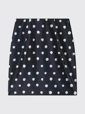 Fendi Polka Dot Silk Mini Skirt