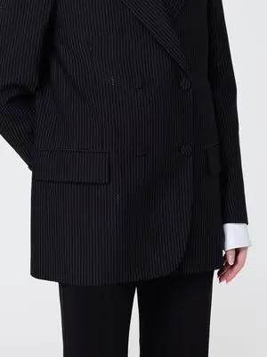 Fendi Pinstripe Wool Blend Double-breasted Blazer