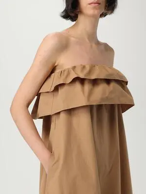 Saint Laurent Ruffled Tiered Maxi Dress