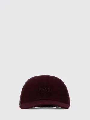 Fendi Ribbed Cotton Velvet Hat By