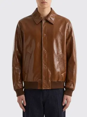Fendi Shiny Leather Jacket - Brown