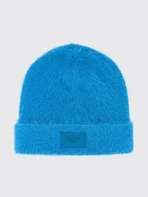 Fendi Furry Fabric Hat - Gnawed Blue