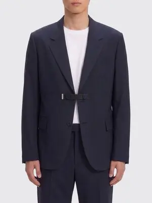 Fendi Single-breasted Wool Blazer - Blue