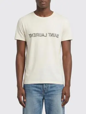 Saint Laurent Logo Cotton T-shirt - Multicolor