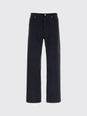 Fendi Monogram Denim Straight Jeans