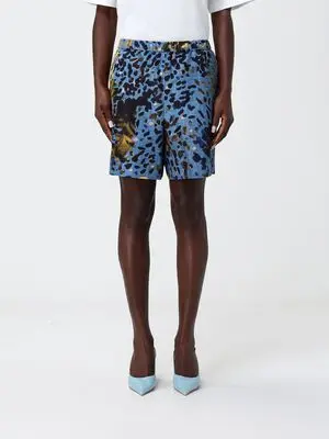 Fendi Printed Twill Shorts - Blue