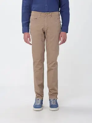 JECKERSON Slim Fit Stretch Cotton Pants - Sand