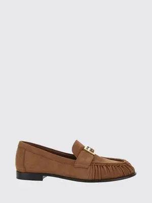 Fendi Suede Loafers With Baguette Logo Detail - Brown