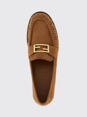 Fendi Ff Baguette Suede Loafer