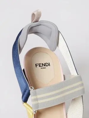Fendi Colibrì Slingback Pumps In Bouquet Print Nylon