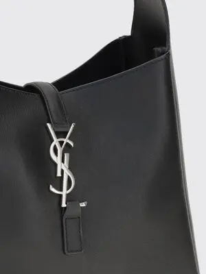 Saint Laurent Le 5 À 7 Mini Bag In Smooth Calfskin With Buckle - Black