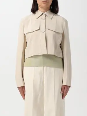 Fendi Cropped Jacket With Button Detail