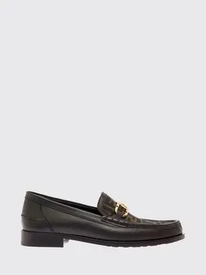 Fendi Loafers With Gold Tone Hardware - Black