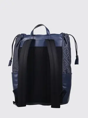 Fendi Flux Ff Jacquard Nylon Backpack With Leather Details