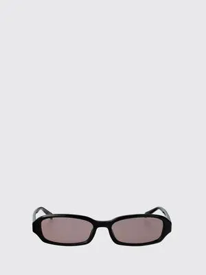 Saint Laurent Rectangular Sunglasses In Tortoiseshell Acetate With Logo