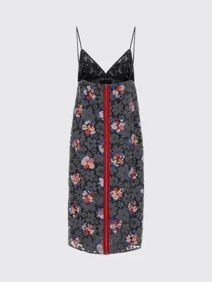 Fendi Floral Lace Midi Slip Dress