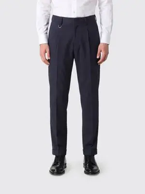 PAOLO PECORA Slim Fit Cotton Chino Pants With Slant Pockets
