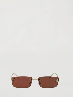 Fendi First Model Rectangle Sunglasses - Red