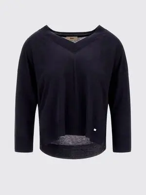 Herno Teddy Bear Print V-neck Lyocell Sweater