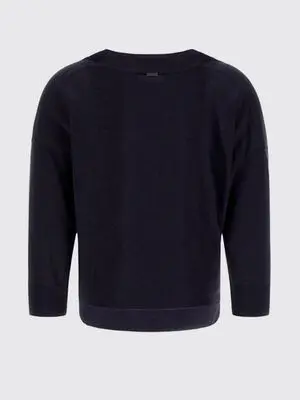 Herno Teddy Bear Print V-neck Lyocell Sweater