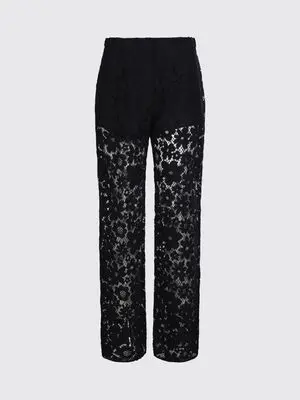 Fendi High-waisted Straight-leg Lace Palazzo Pants