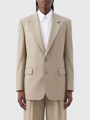 Saint Laurent Single-breasted Wool Blend Blazer - Mustard