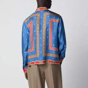 Versace Regular Printed Silk Twill Shirt