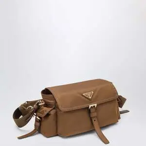 Prada Explore Medium Bag In Brandy Re-nylon