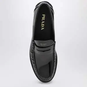 Prada Polished Leather Loafers