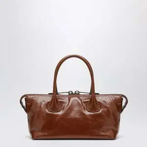 Miu Miu Glossy Rosewood Leather Top-handle Bag