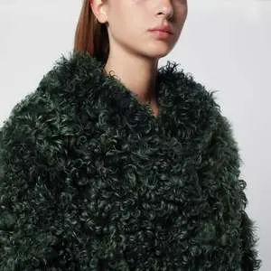 Prada Emerald Fur Coat
