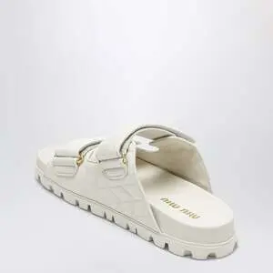Miu Miu Matelassé Nappa Leather Sandals