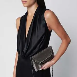 Stella McCartney Dark Navy Falabella Chain Wallet