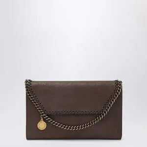 Stella McCartney Mahogany Falabella Chain Wallet - Brown