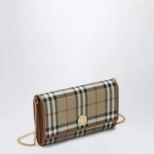 Burberry Check Chain Wallet