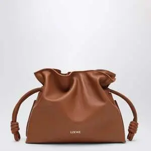 Loewe Mini Flamenco Clutch Bag In Light - Brown