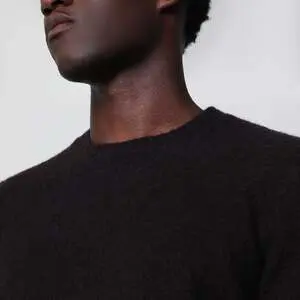 DRUMOHR Lambswool Crewneck Sweater - Brown