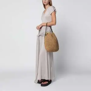 JW Anderson Small Bulb Bag In Natural Raffia