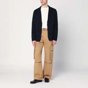 ROBERTO COLLINA Navy Cotton Jacket Cardigan