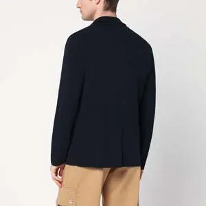 ROBERTO COLLINA Navy Cotton Jacket Cardigan