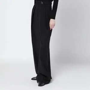 Sportmax Wide-leg Stretch-wool Trousers