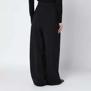 Sportmax Wide-leg Stretch-wool Trousers