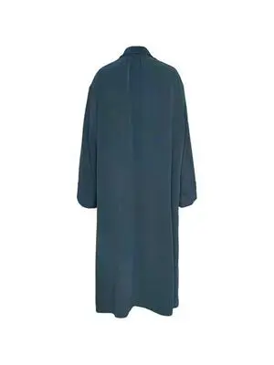 Y’s Draped Back-slit Midi Dress