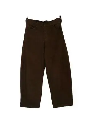 LEMAIRE High-waisted Wide-leg Trousers - Brown