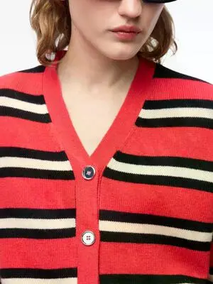 Pinko Striped Button-up Cardigan