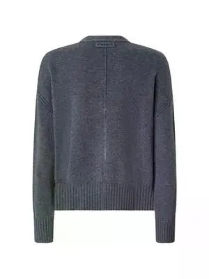 Pinko Ribbed-trim V-neck Cardigan
