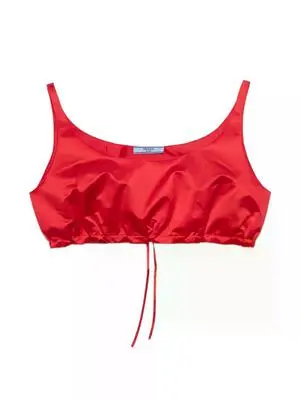 Prada Duchesse Crop Top - Red