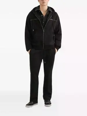 Dolce & Gabbana Cotton Hooded Sweatshirt - Black